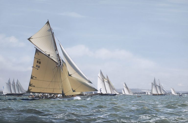 Moonbeam Of Fife, Jubilee Regatta - Jamie Medlin Marine Artist