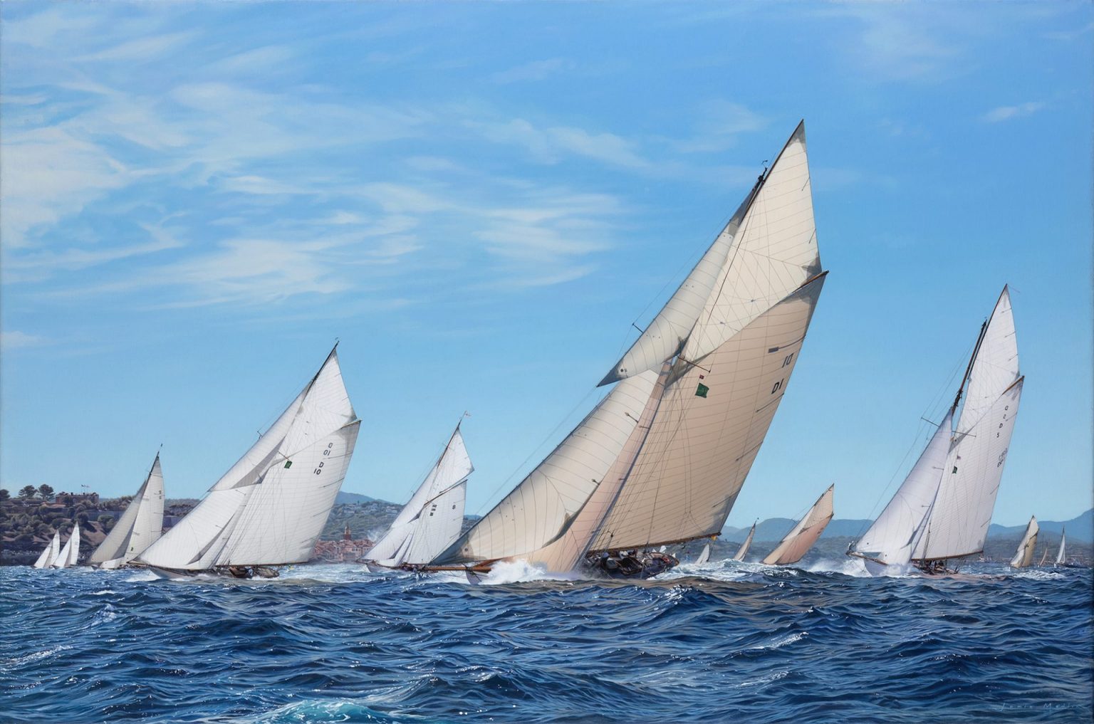 Moonbeam Of Fife, Jubilee Regatta - Jamie Medlin Marine Artist