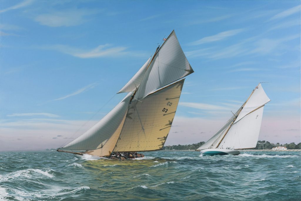 Classics on The Solent - Jamie Medlin Marine Artist
